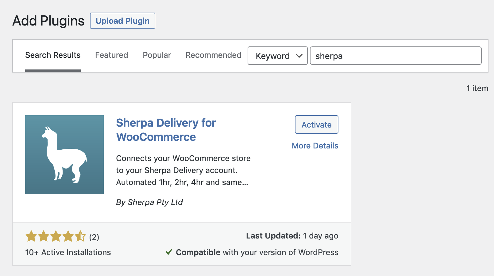 WooCommerce (WordPress) - Sherpa Delivery Plugin Quick Start Guide – AU Sherpa Customers